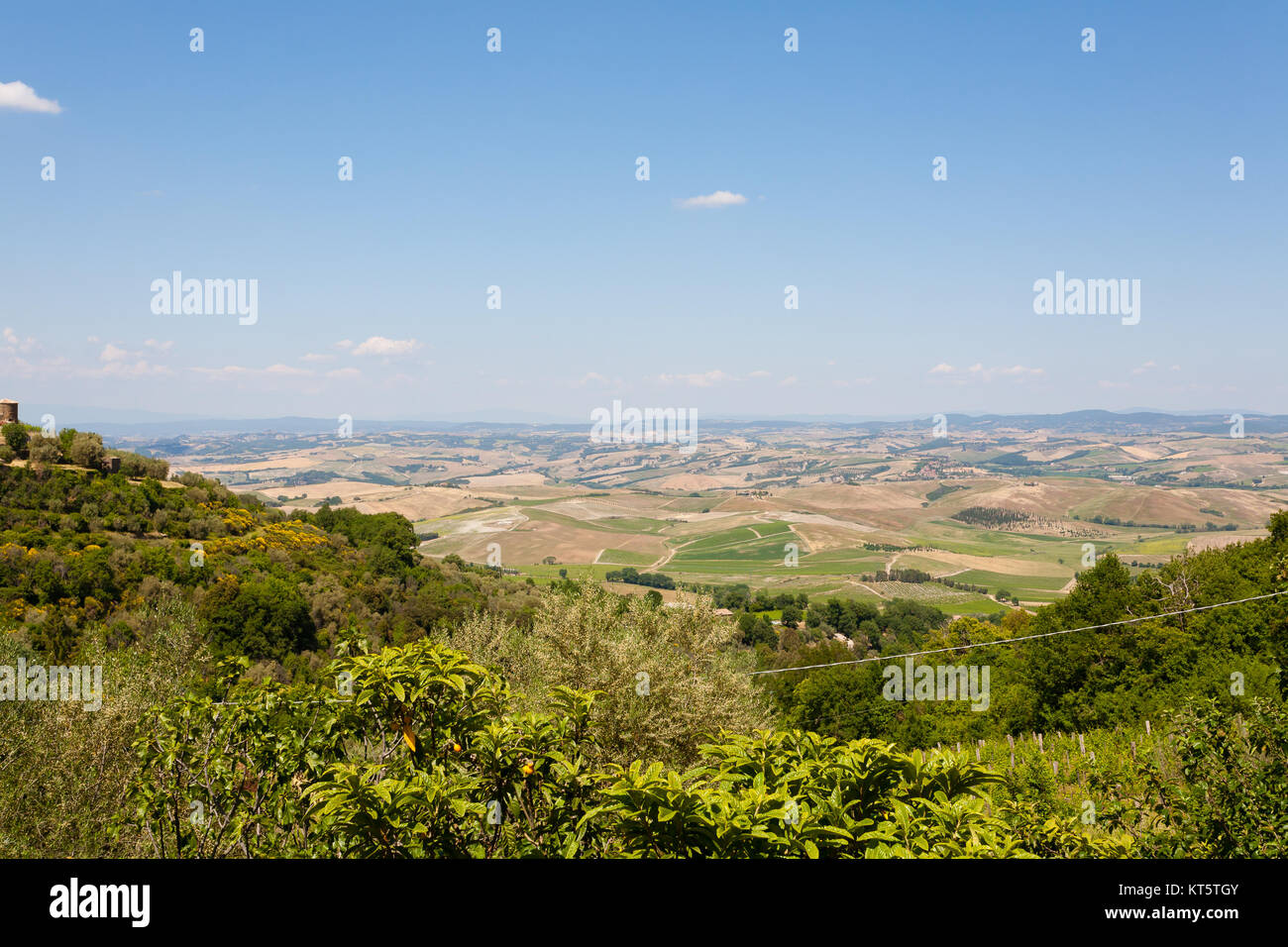 Montalcino view, tuscany, Italy. Famous italian medieval town. Rural ...
