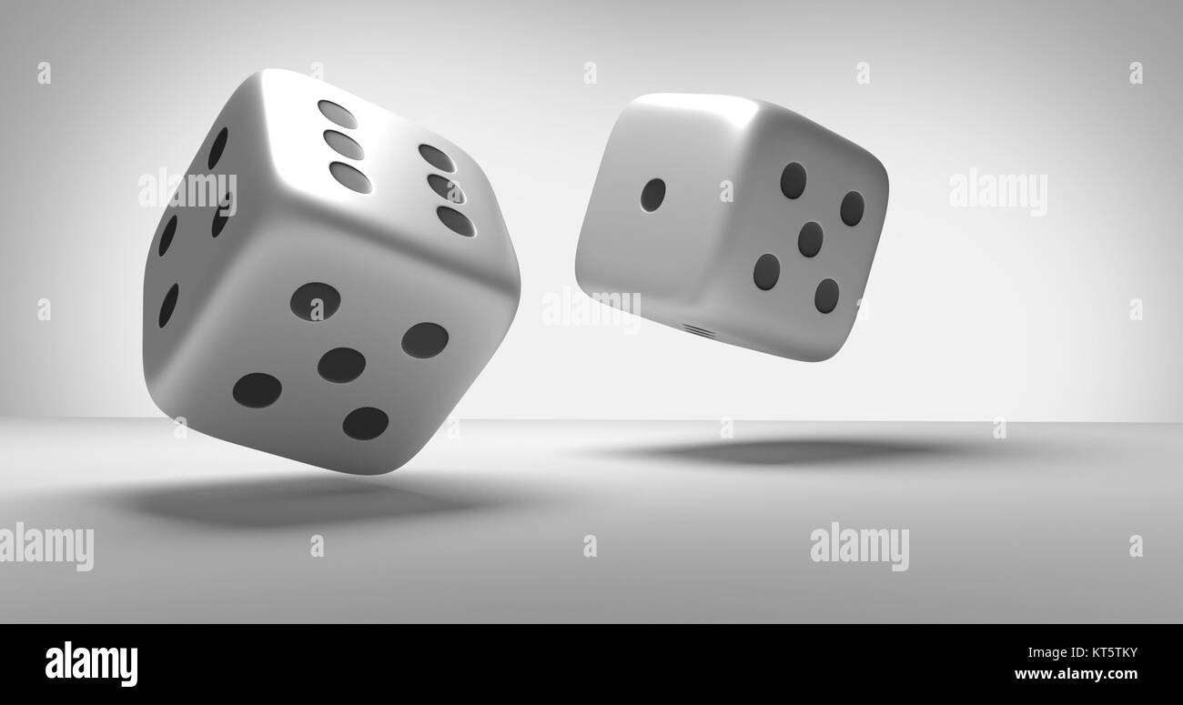 cubes dices 3d render Stock Photo - Alamy
