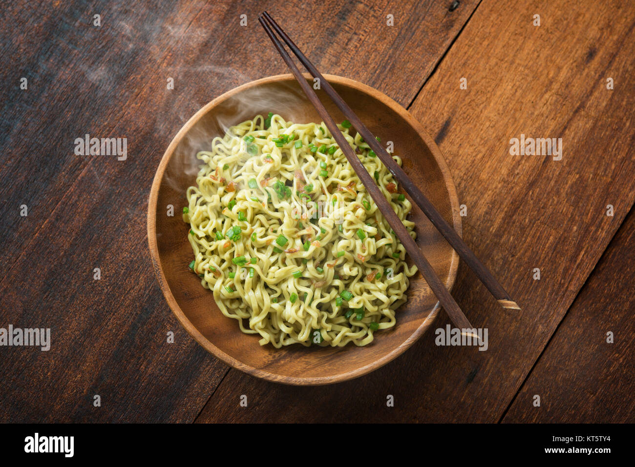 Delicious ramen noodles top view Stock Photo - Alamy