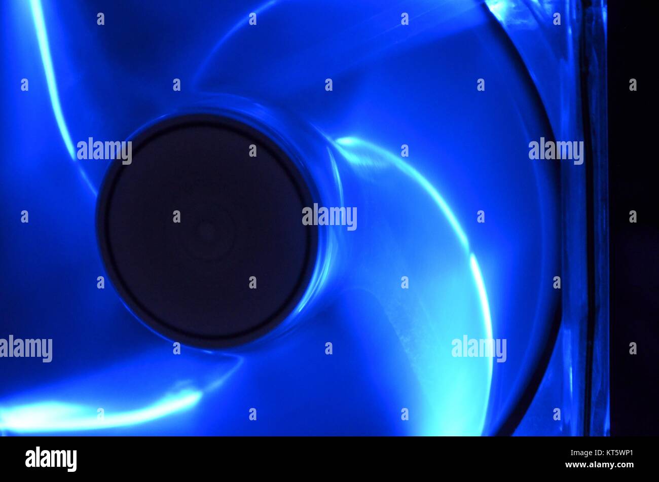 Fan blades of computer processor cooler Stock Photo - Alamy