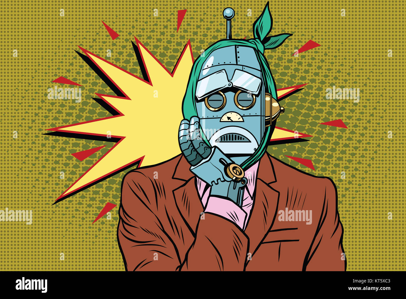 Man with toothache retro hi-res stock photography and images - Alamy