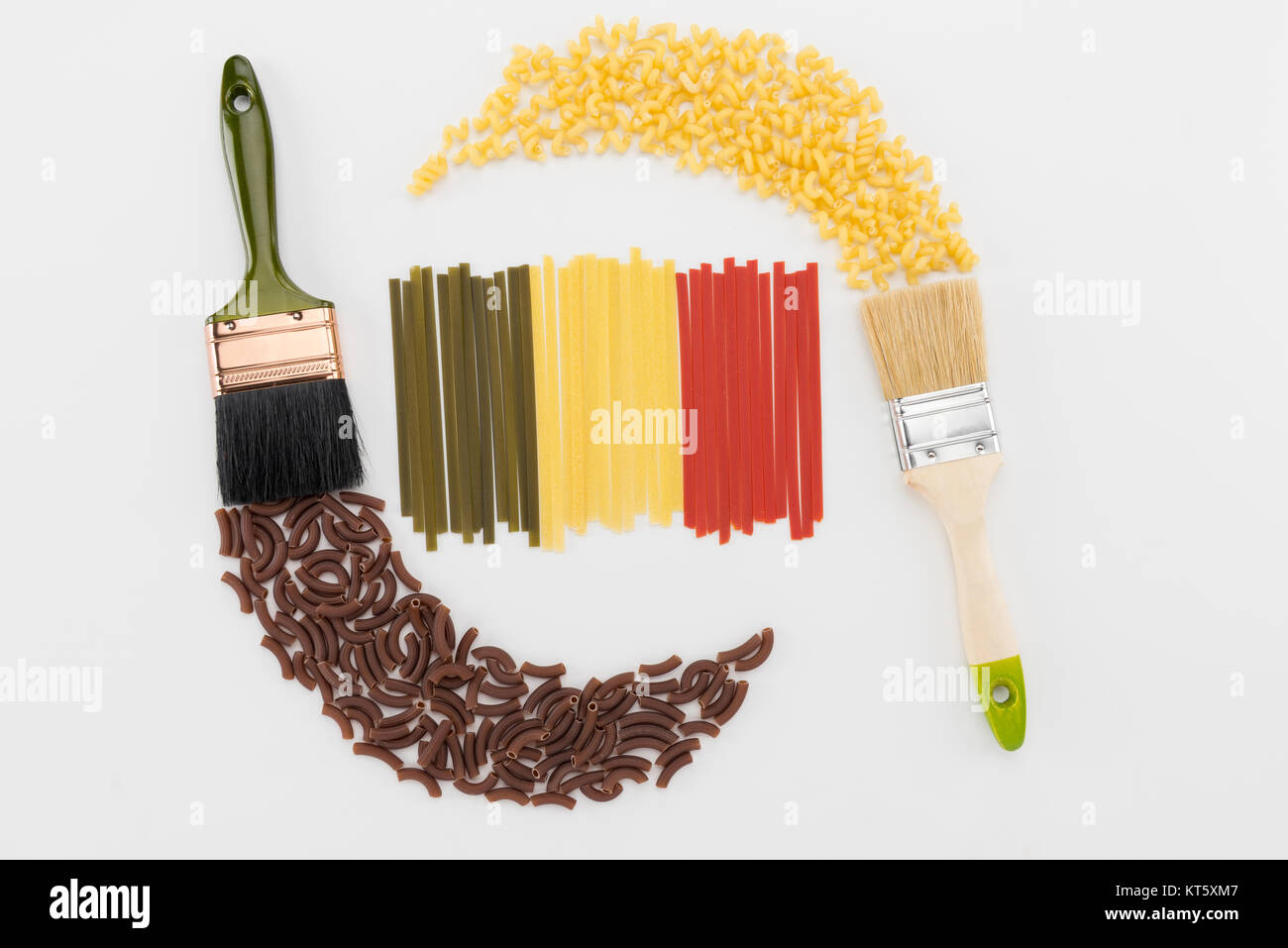 Colorful macaroni italian pasta Stock Photo - Alamy