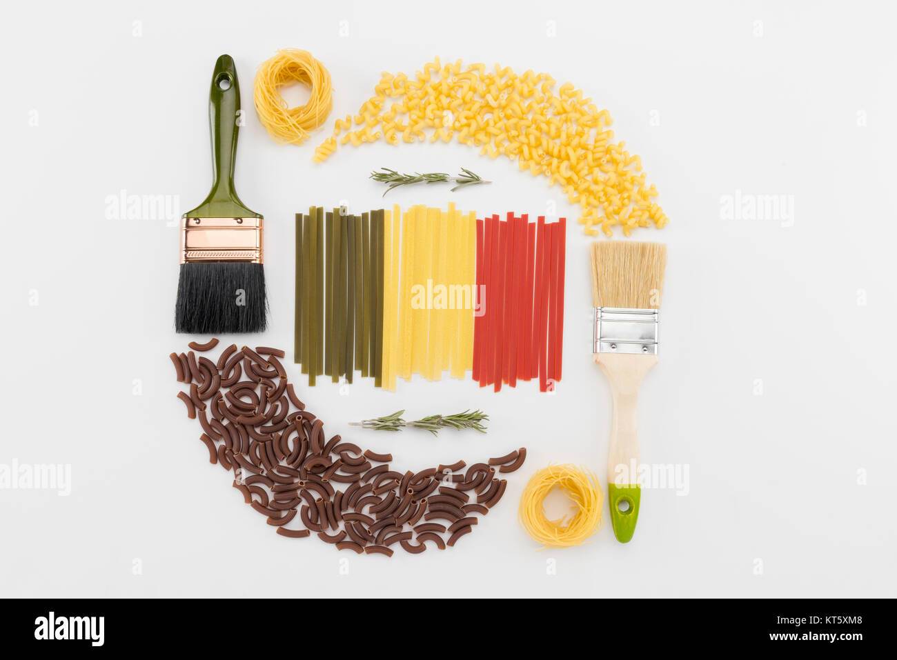 Colorful macaroni italian pasta Stock Photo - Alamy