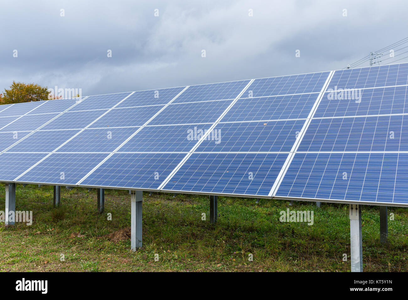Solar panel station Stock Photo - Alamy