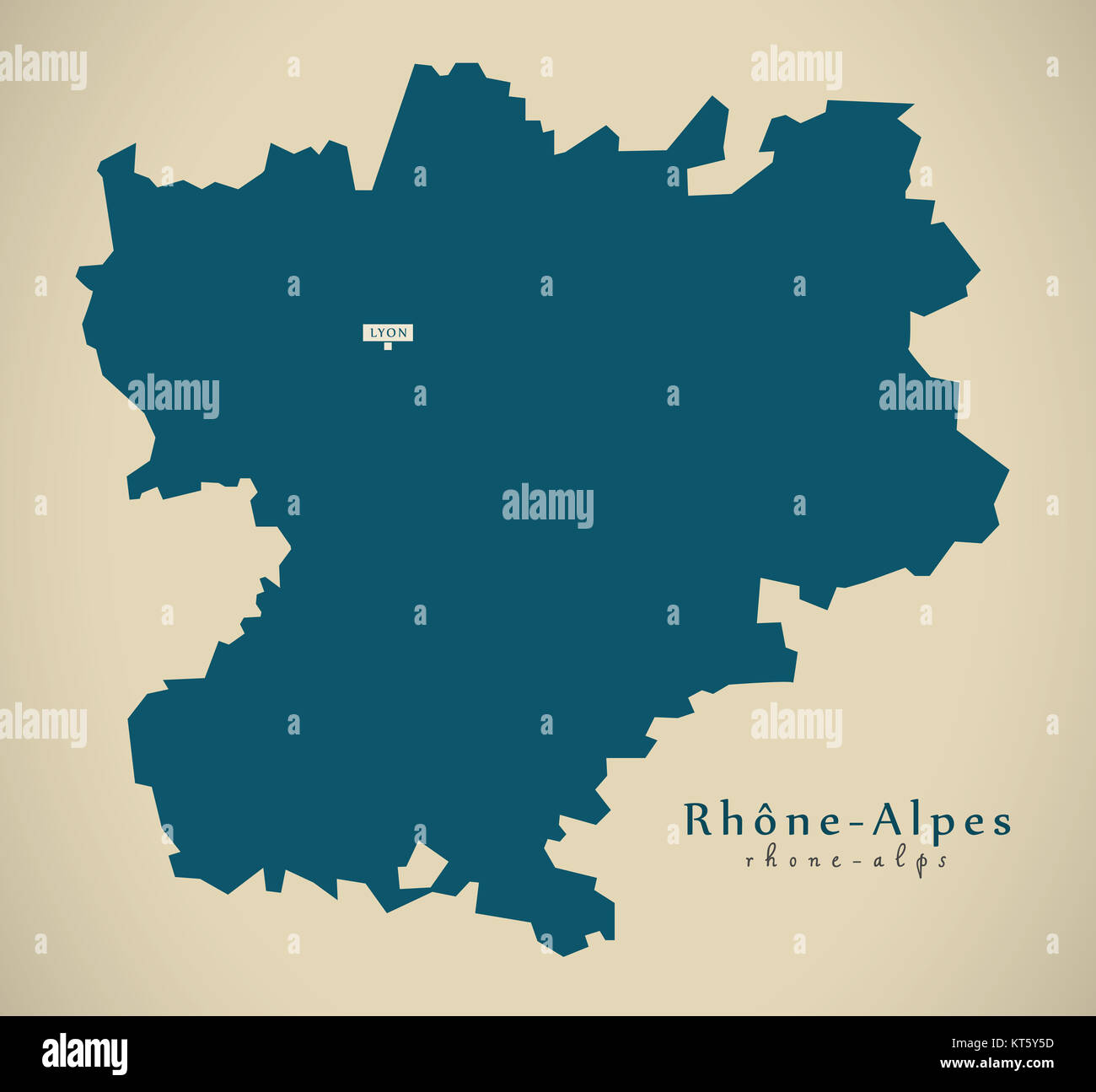 Map of rhone alpes hi-res stock photography and images - Alamy