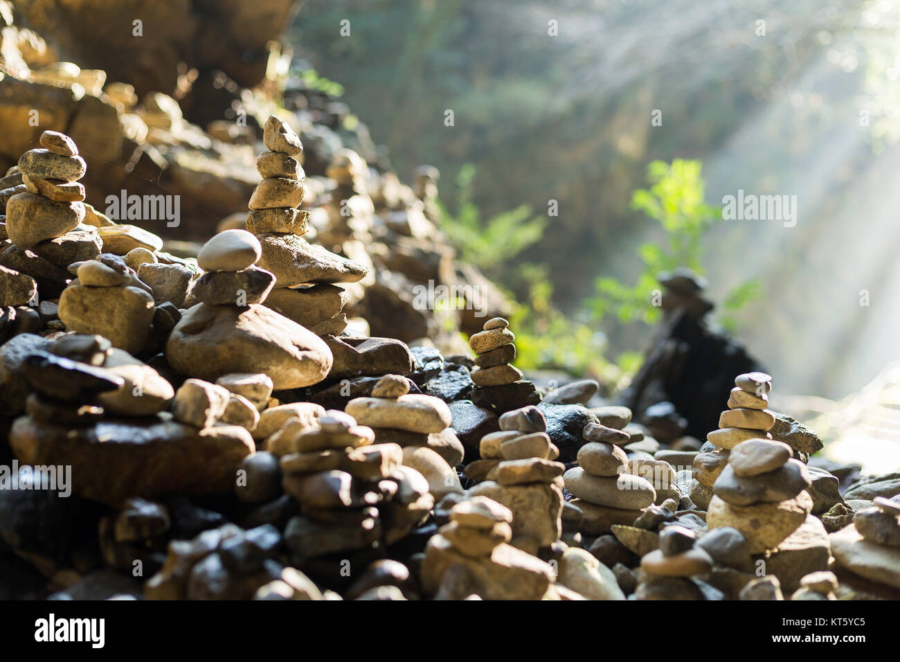 Stack of stone Stock Photo - Alamy