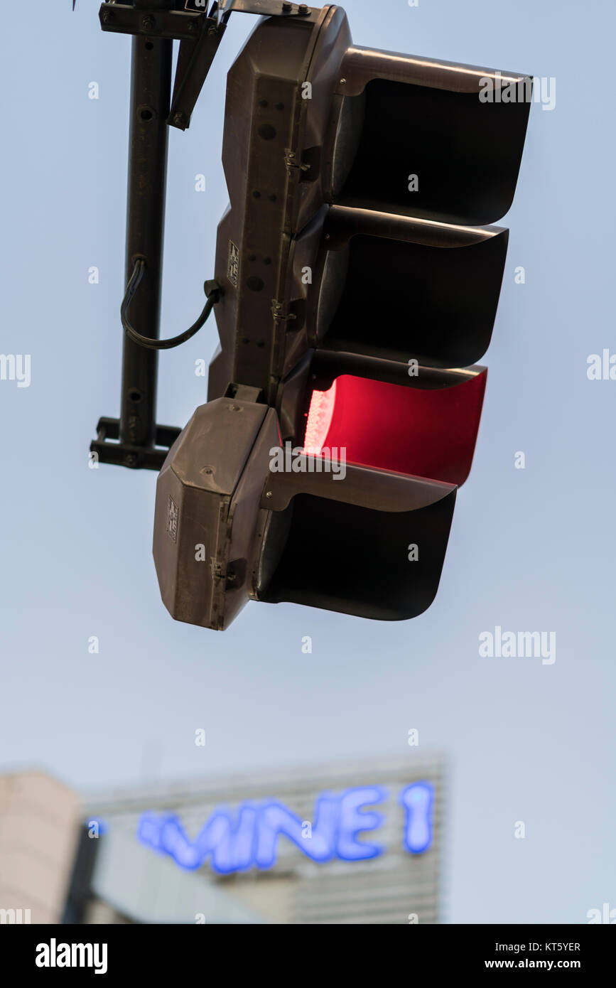 Traffic light, Shinjuku, Tokyo, Japan Stock Photo - Alamy