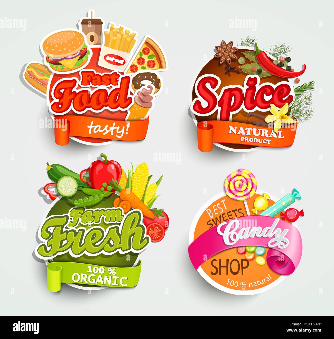 Kitchen spice sticker hi-res stock photography and images - Alamy