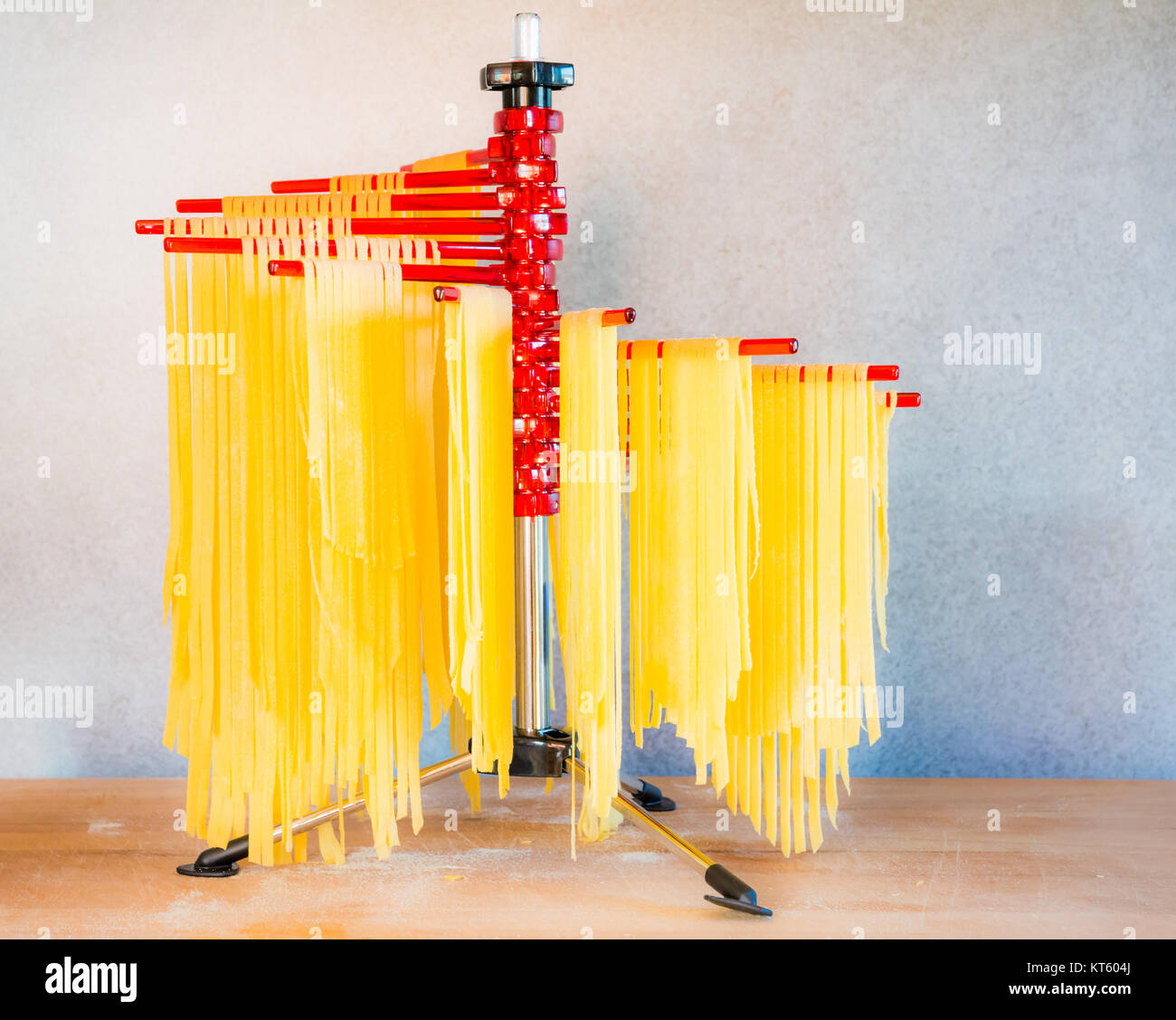 Drying Self-made Italian Pasta Stock Photo - Alamy