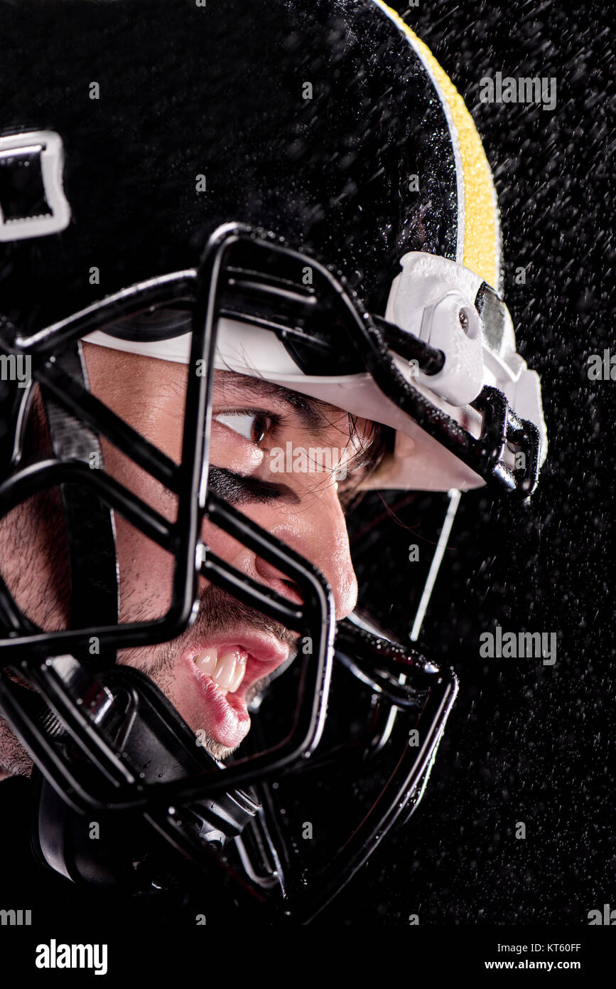 Angry american football player hi-res stock photography and images - Alamy