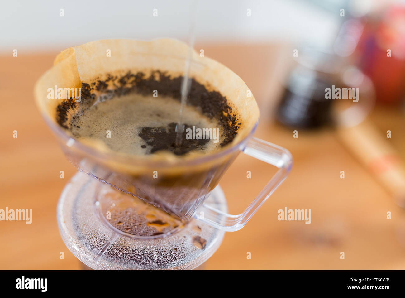 Hand drip coffee Stock Photo - Alamy