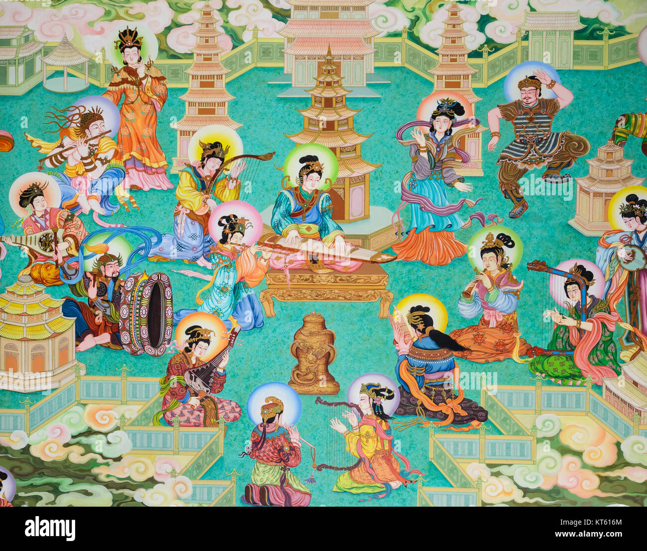 Chinese mural painting art Stock Photo - Alamy