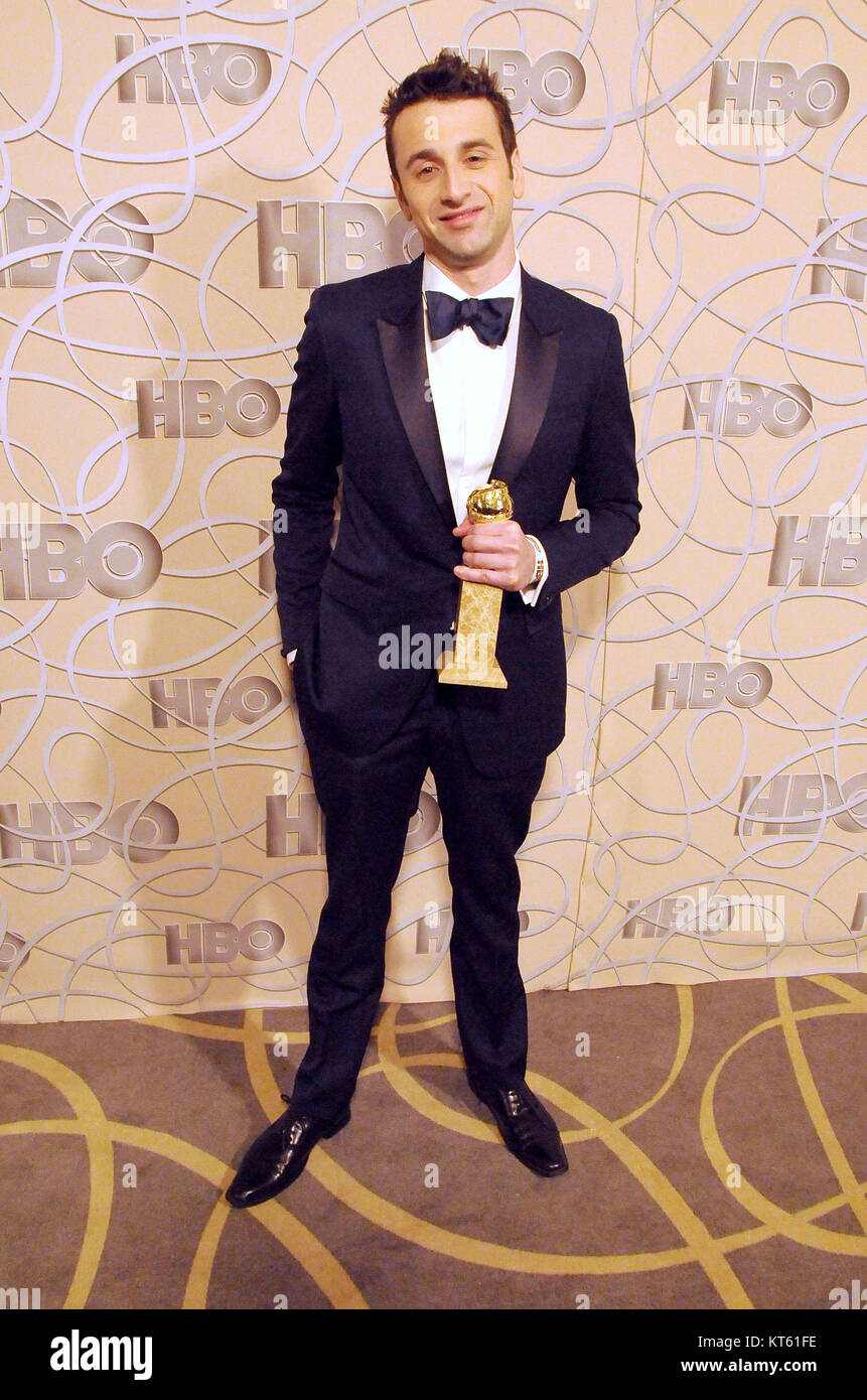 BEVERLY HILLS, CA - JANUARY 08: Composer Justin Hurwitz attends HBO's ...