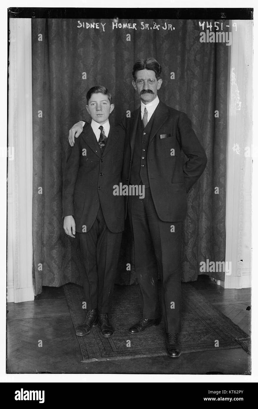 This image features Sidney Homer Sr. and Sidney Homer Jr., two notable ...