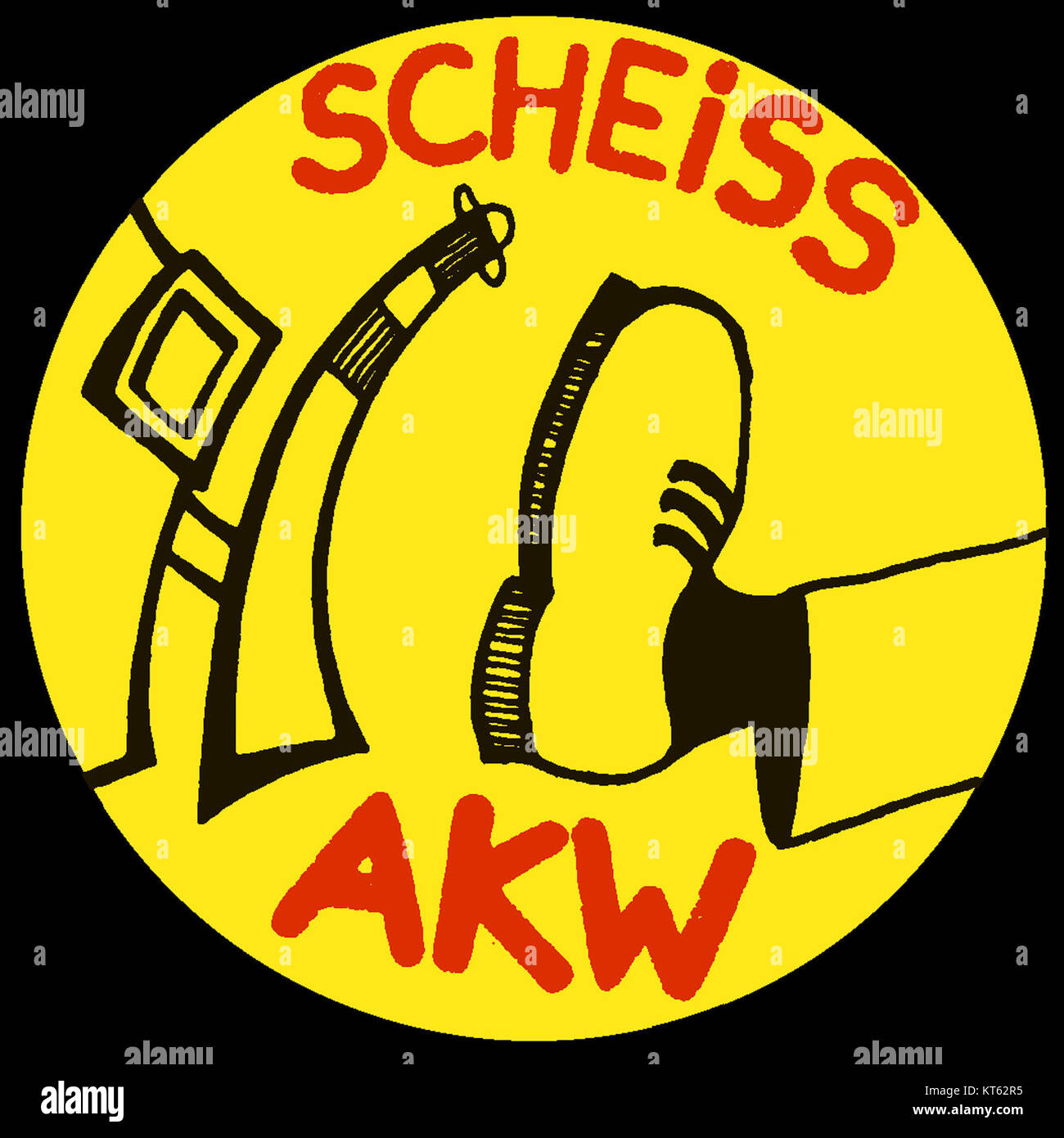 The Anti-AKW-Pickerl is a protest sticker from Austria, opposing ...