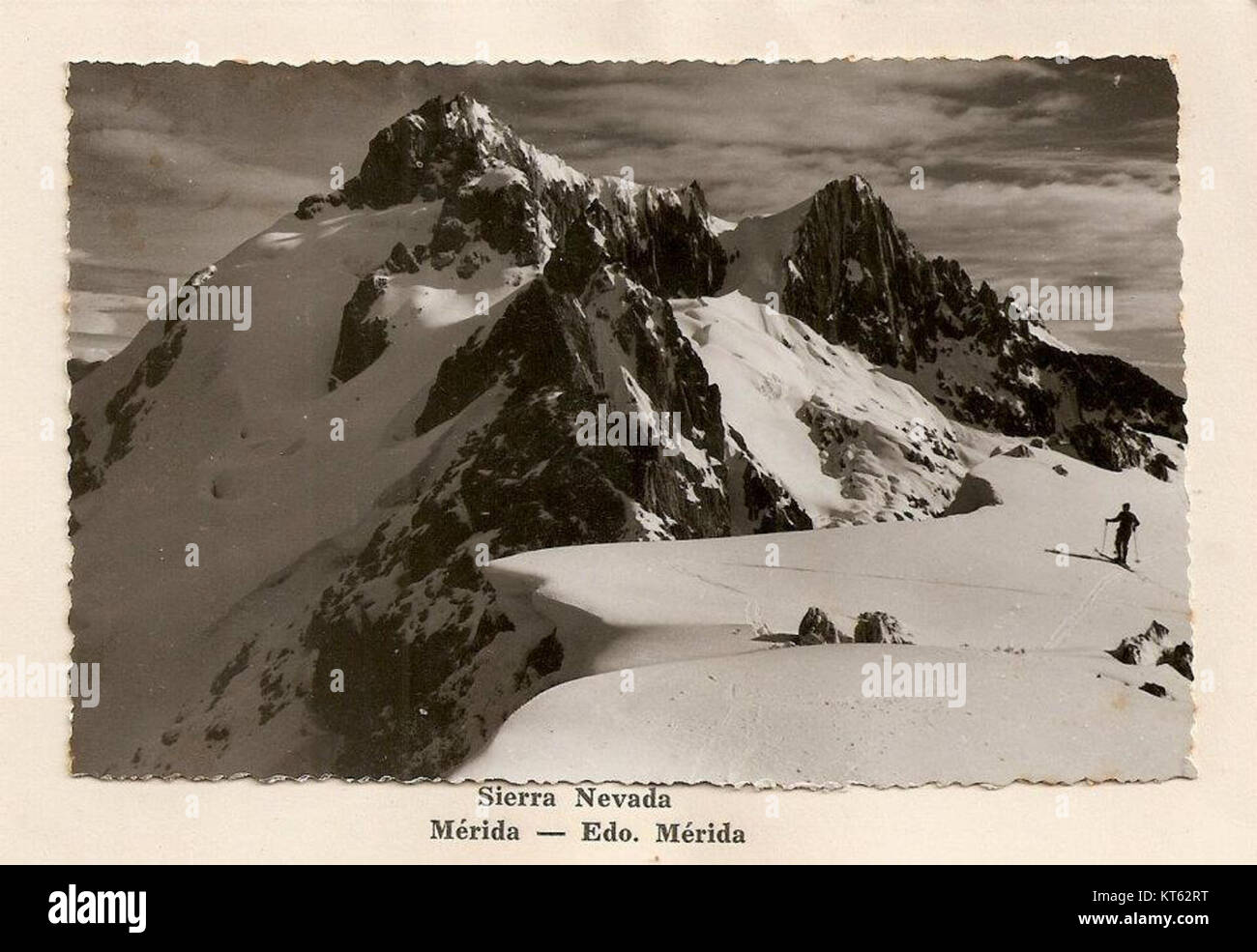 The Sierra Nevada mountain range in 1950 was captured in this scenic ...