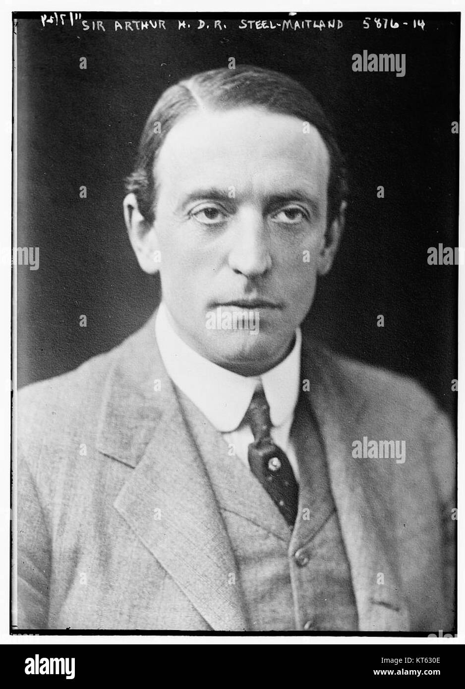A portrait of Sir Arthur Steel-Maitland from the Bain Collection ...