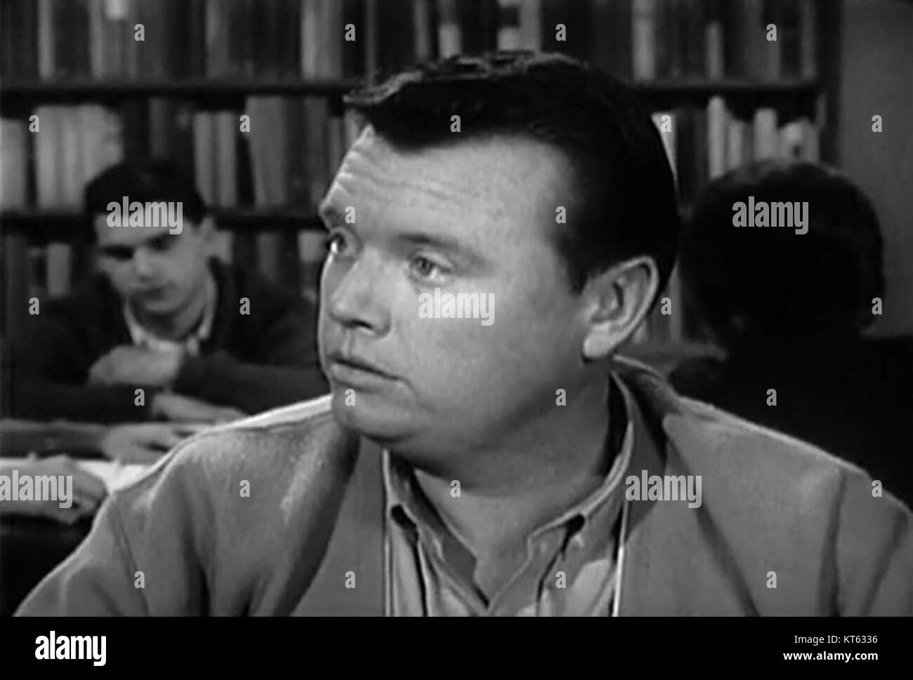 A photograph capturing actors Skip Young, Ozzie Nelson, Harriet Nelson ...