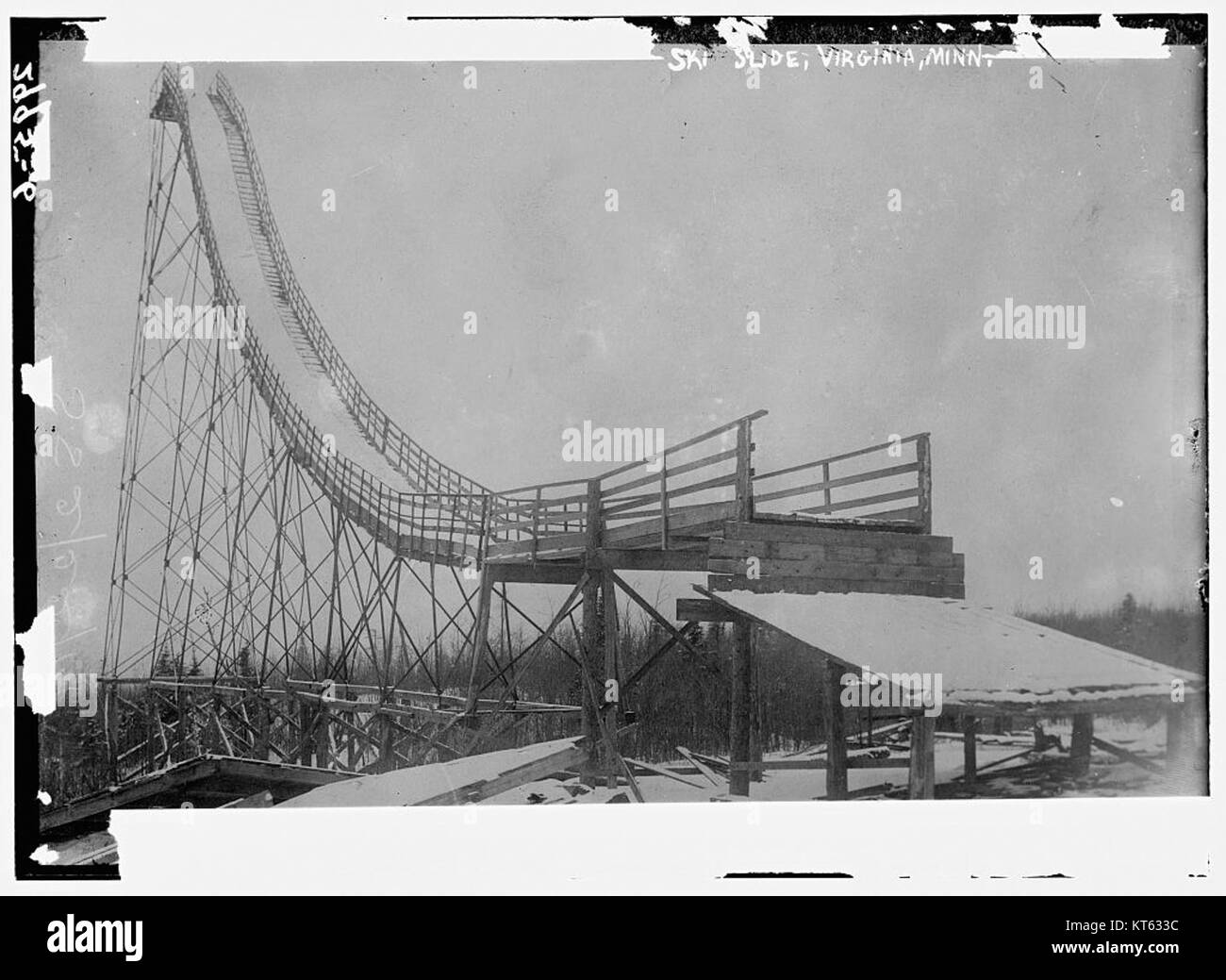 Virginia, Minnesota is home to a ski slide or ski slope used for winter ...