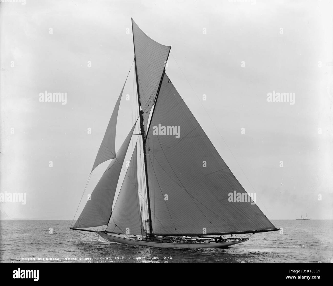 An image of the Sloop Pilgrim-15, a historic sailing vessel ...