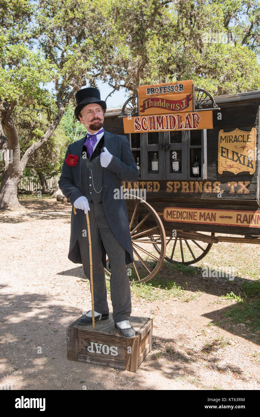 Professor Thaddeus Schmidlap, portrayed as a snake-oil salesman, is ...