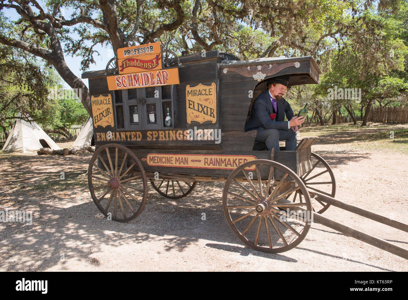 Professor Thaddeus Schmidlap, a character portraying a snake-oil ...
