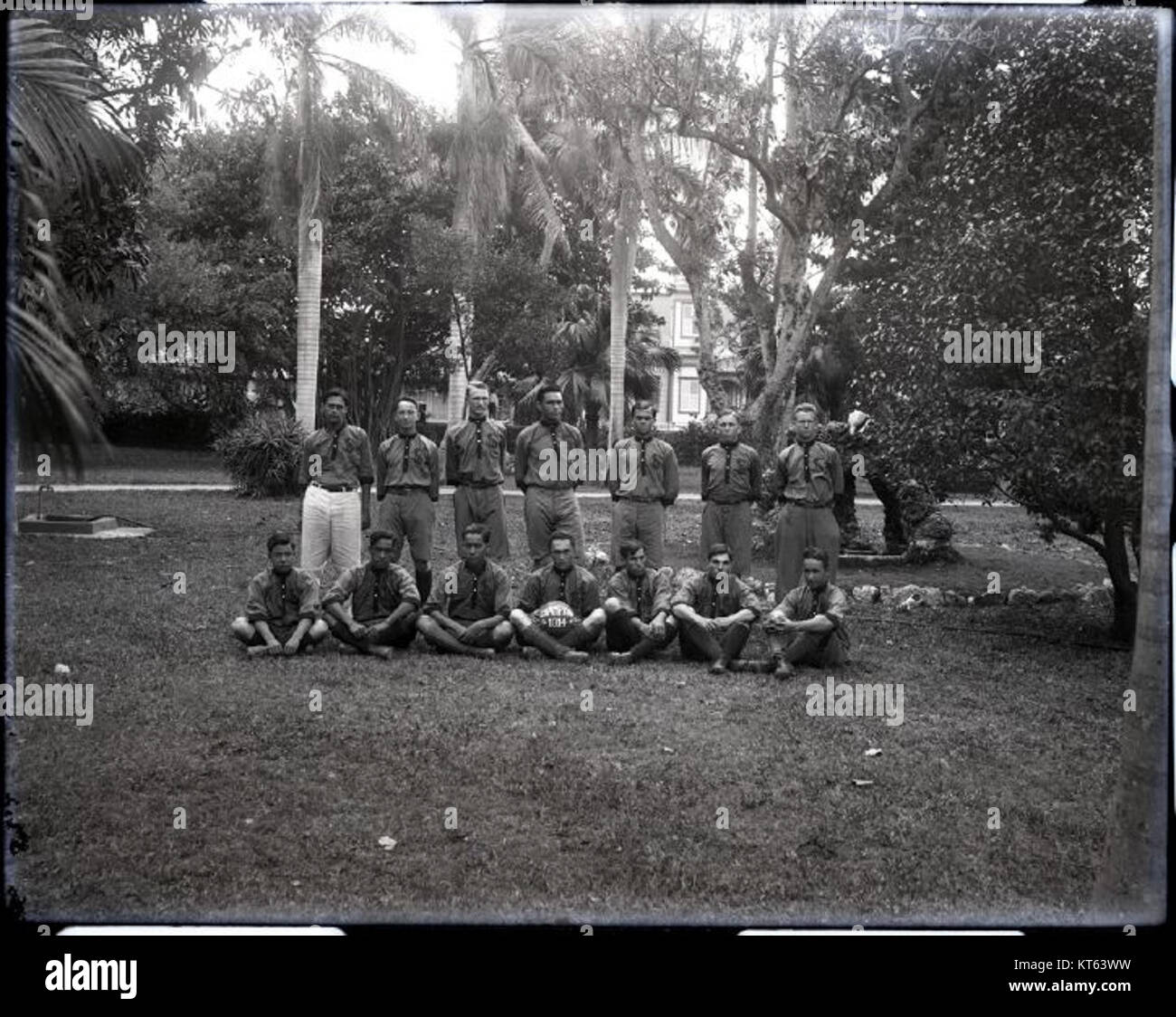This photograph from the Brother Bertram Collection shows a 1914 soccer ...