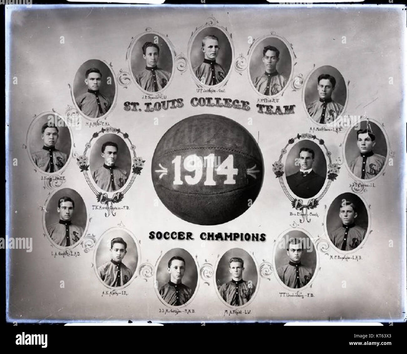 The photograph, part of the Brother Bertram Collection, shows the 1914 ...