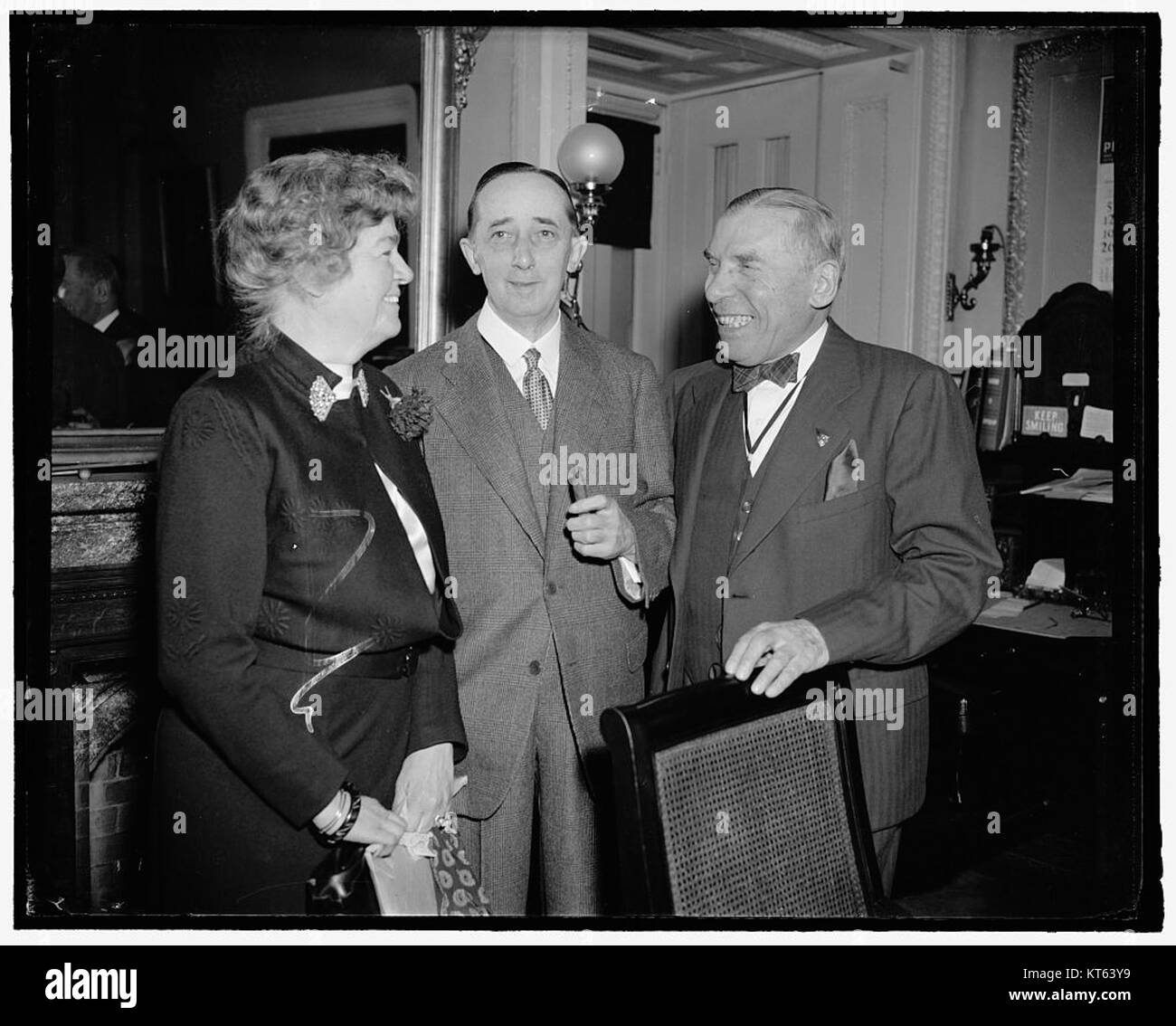 Sol. Bloom, Claude Bowers, and Rep. Edith Rogers were notable political ...