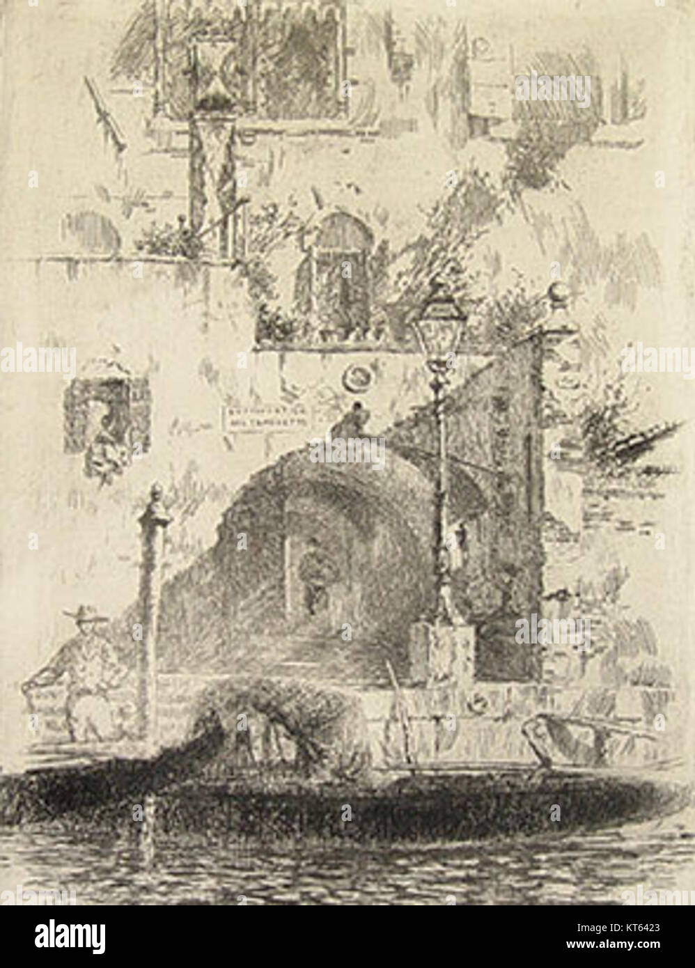 The Sotto Portico del Traghetto is a painting by George Edward Hopkins ...