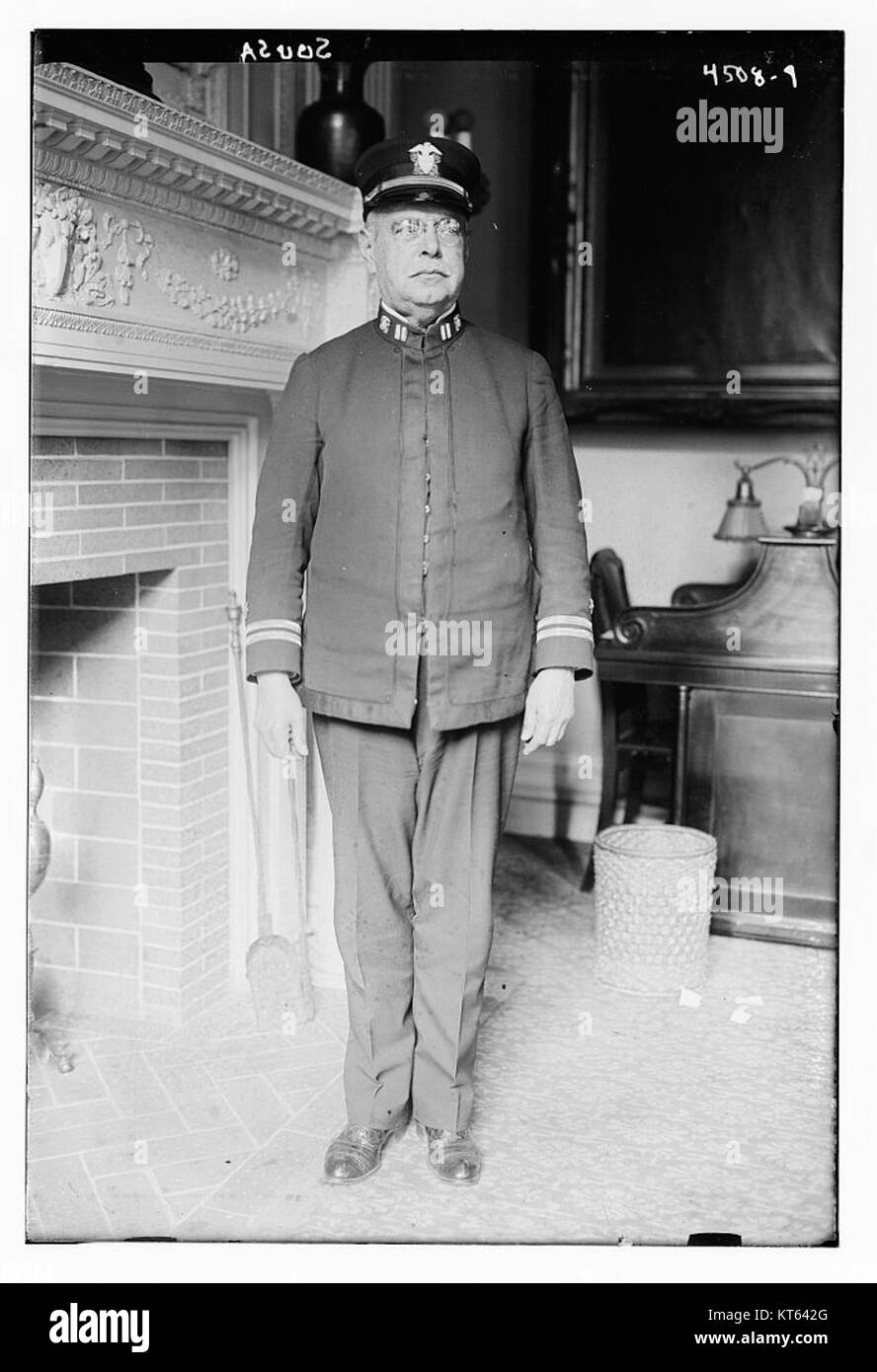 A portrait of John Philip Sousa, renowned American composer and ...