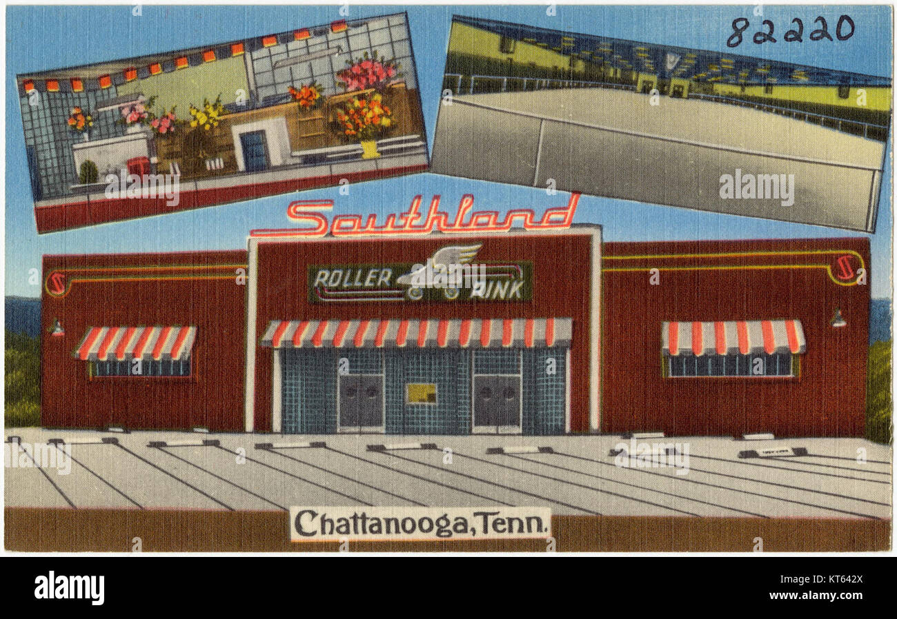 Roller skating rink 1950s hi-res stock photography and images - Alamy