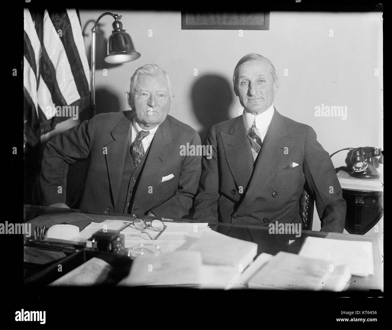 A historical photo of Speaker of the House John Nance Garner greeting ...
