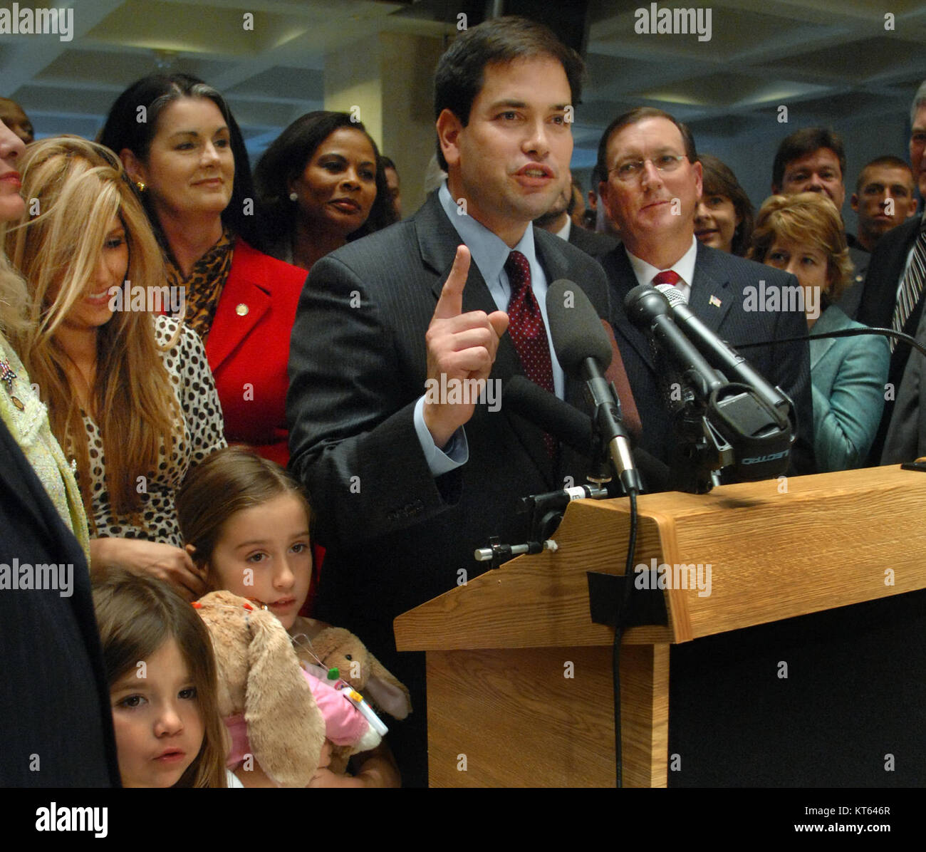 A family photograph featuring Speaker Rubio with his family. The image ...