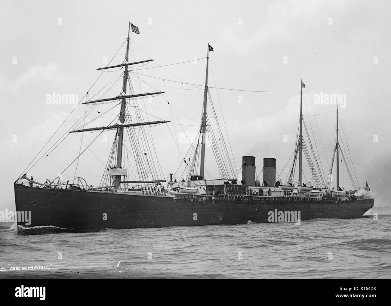 SS Germanic c1890-1900 Stock Photo - Alamy