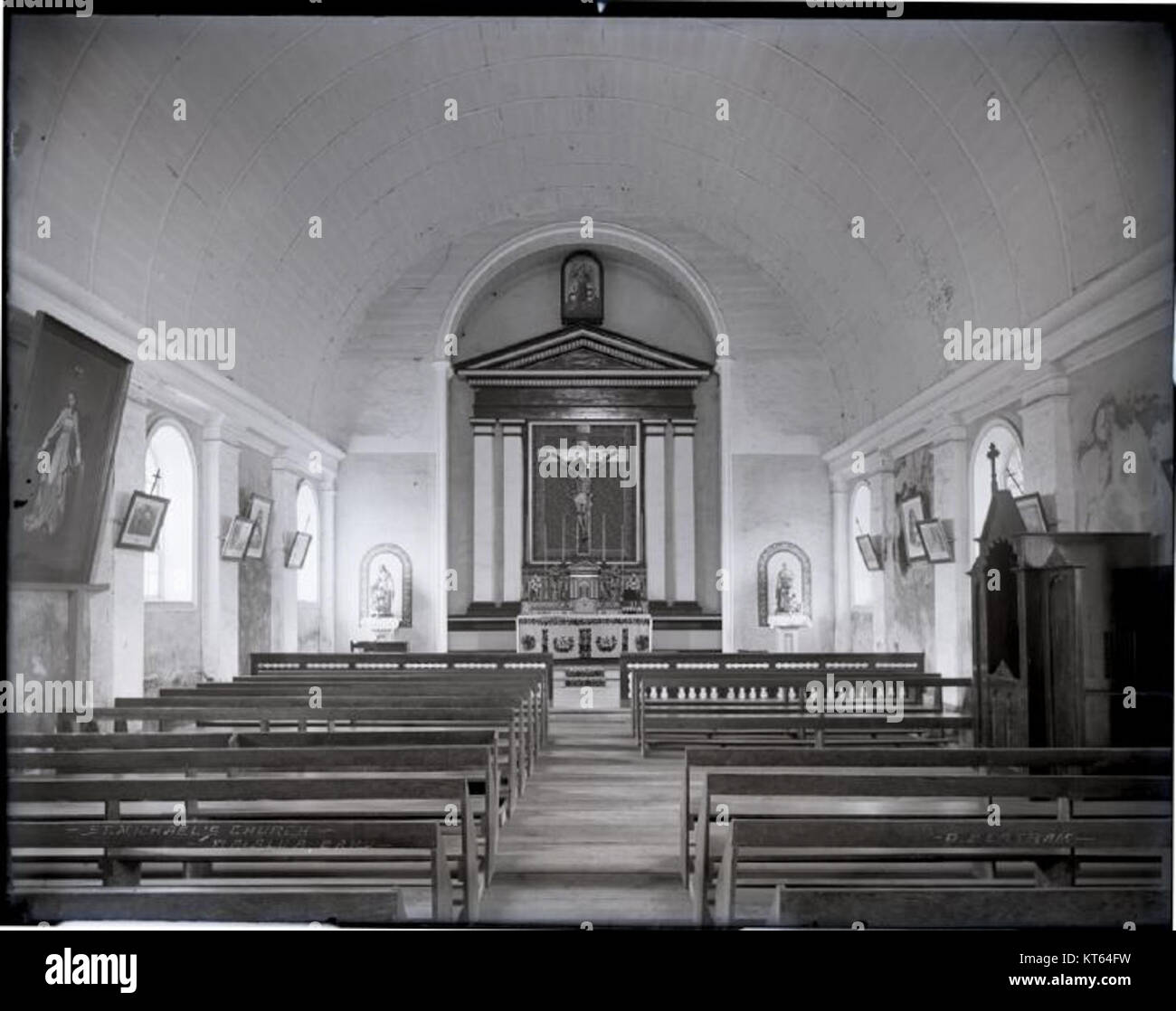 A photograph taken by Brother Bertram of St. Michael's Church in ...
