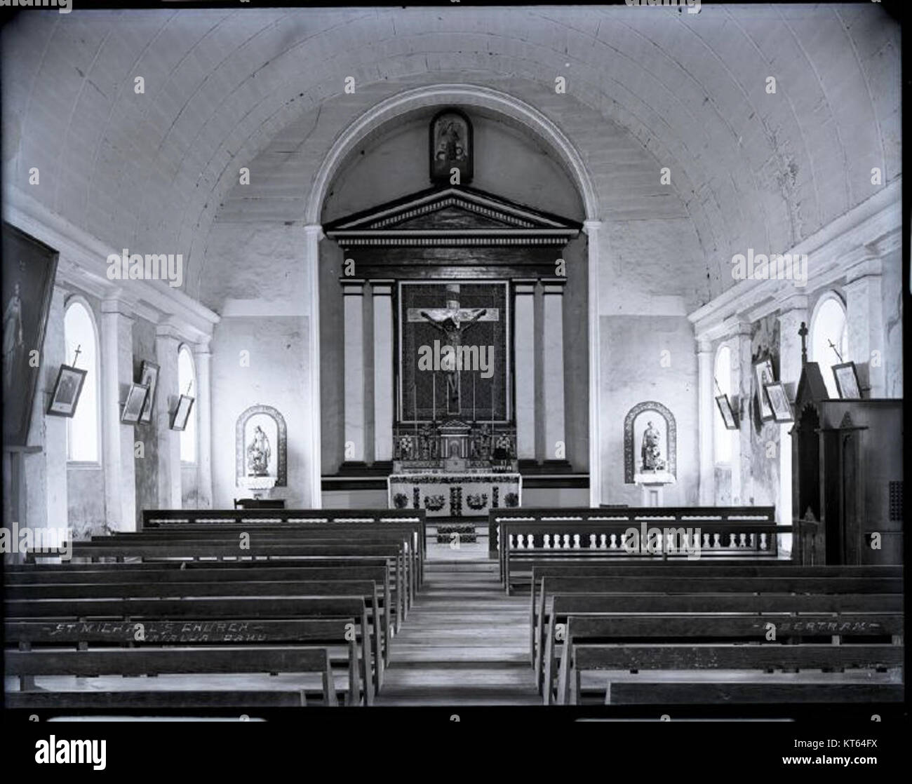 St. Michael's Church in Waialua, photographed by Brother Bertram, is a ...