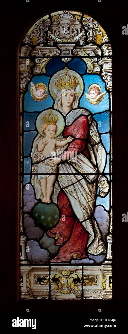 The stained glass windows at the Cathedral of the Immaculate Conception ...