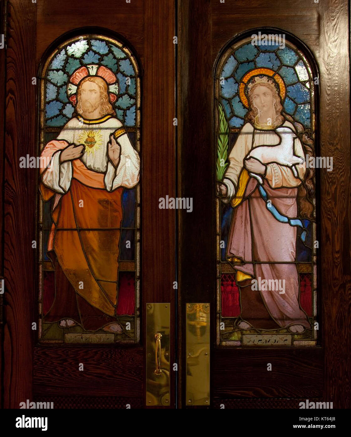 The stained glass at the Cathedral of the Immaculate Conception is ...
