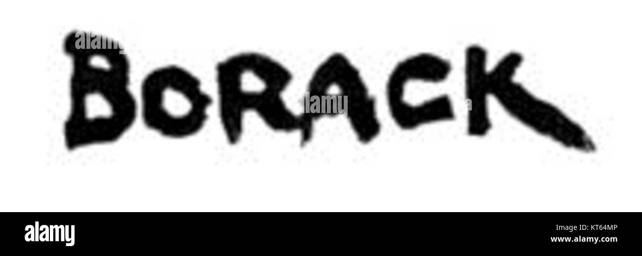 Stanley Borack signature Stock Photo - Alamy