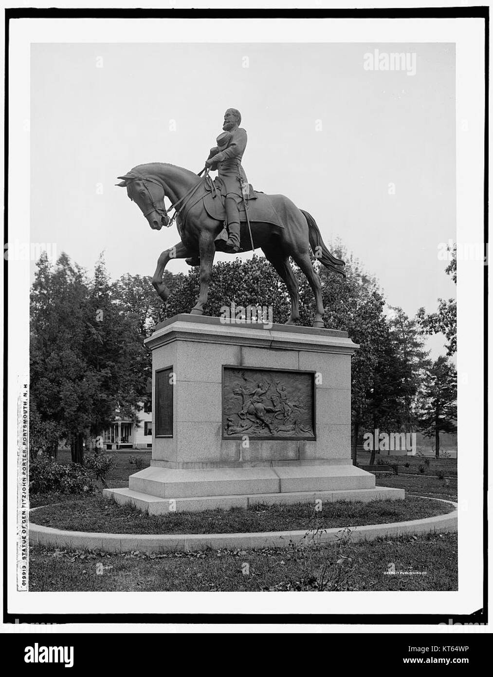 The statue of General Fitzjohn Porter in Portsmouth, New Hampshire ...