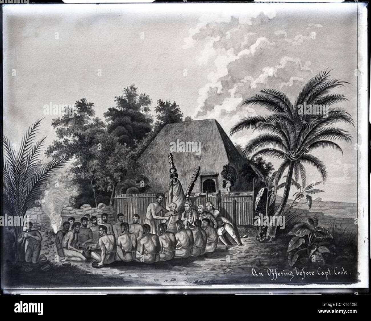 An Offering Before Captain Cook, part of Brother Bertram's photographic ...