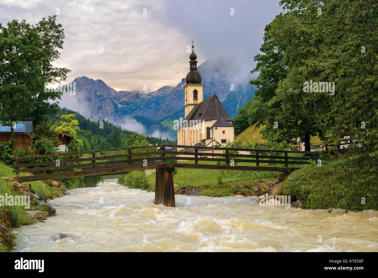 St. Sebastian Church in Ramsau, Germany Stock Photo - Alamy
