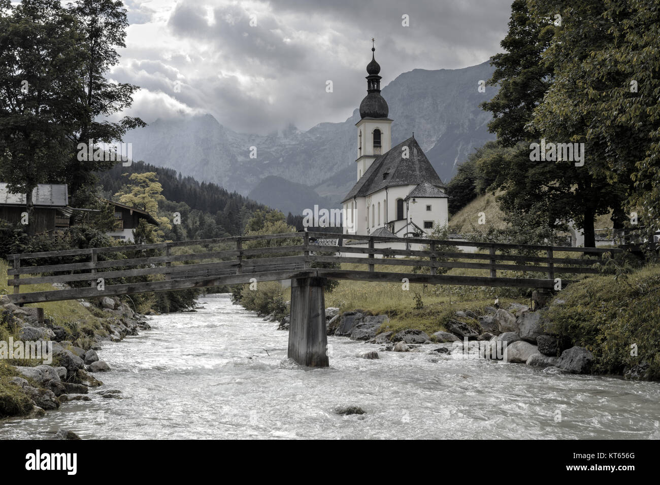 St. Sebastian Church in Ramsau, Germany Stock Photo - Alamy