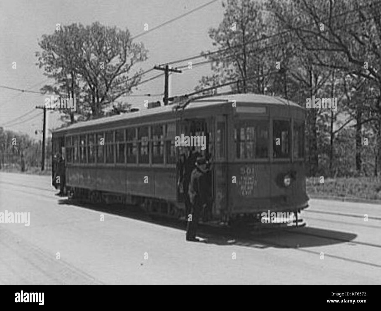 The Capitol Transit Co. streetcar 501 is a historic vehicle used in ...