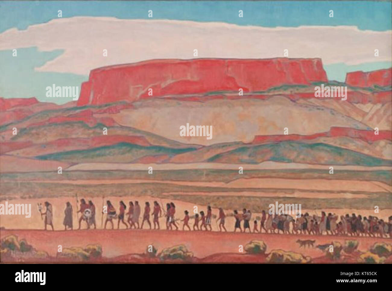 This study by Maynard Dixon, created in 1923, serves as a preparatory ...