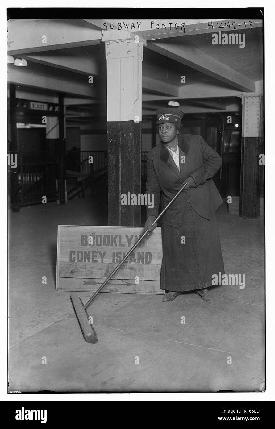 A photograph capturing a subway porter assisting passengers, reflecting ...