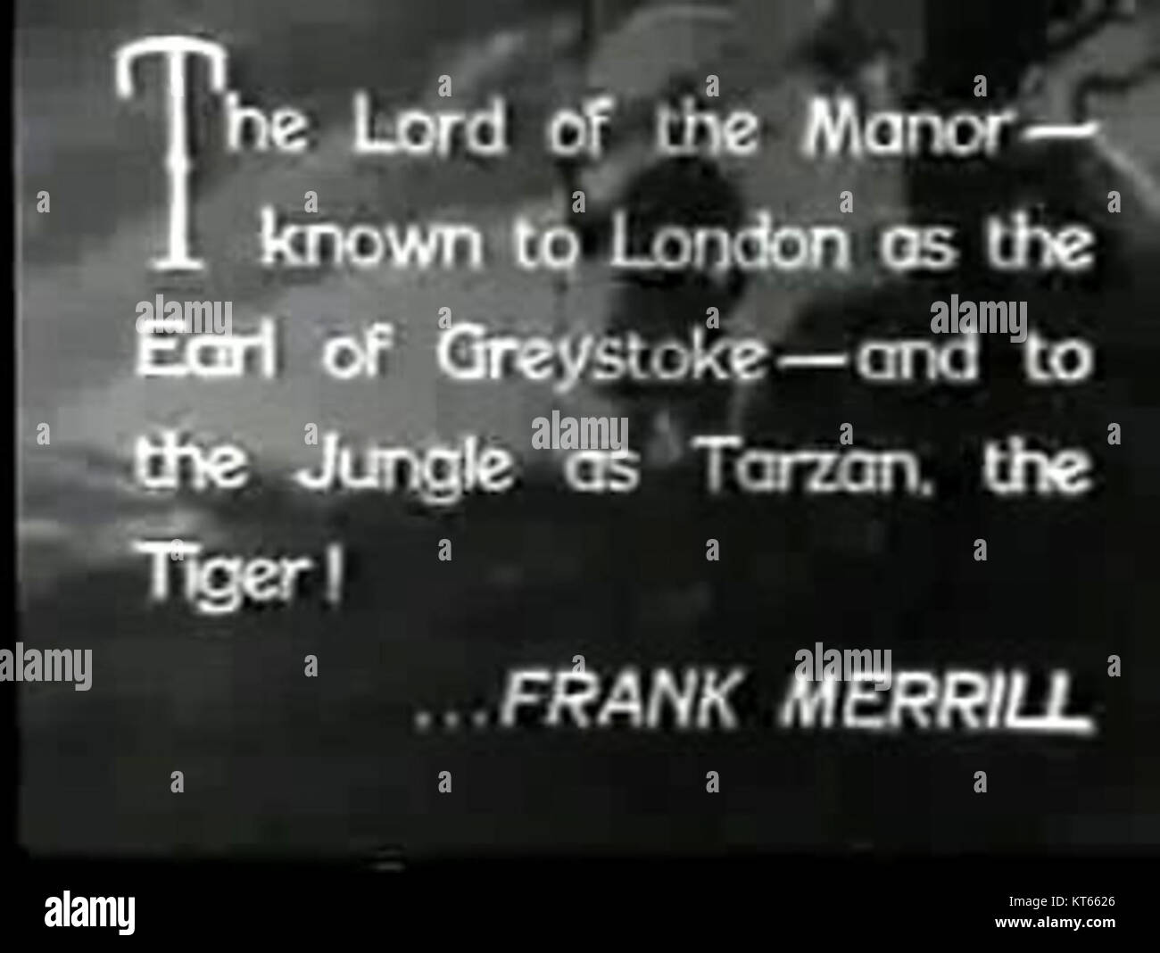 Tarzan the-Tiger Merrill1 Stock Photo - Alamy