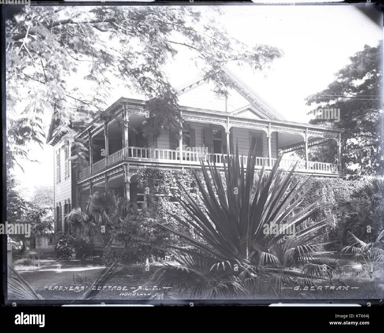 The Teacher’s Cottage at Saint Louis College is captured in this ...