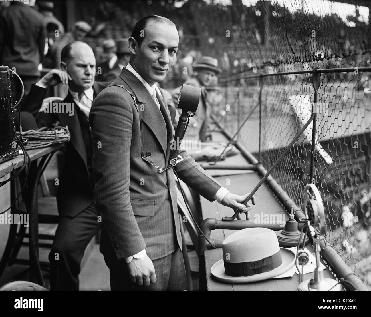 Ted Husing was a notable American sports announcer, known for his radio ...